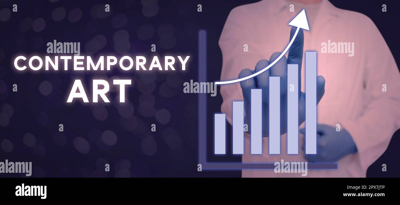 Inspiration showing sign Contemporary Art, Internet Concept made today ...