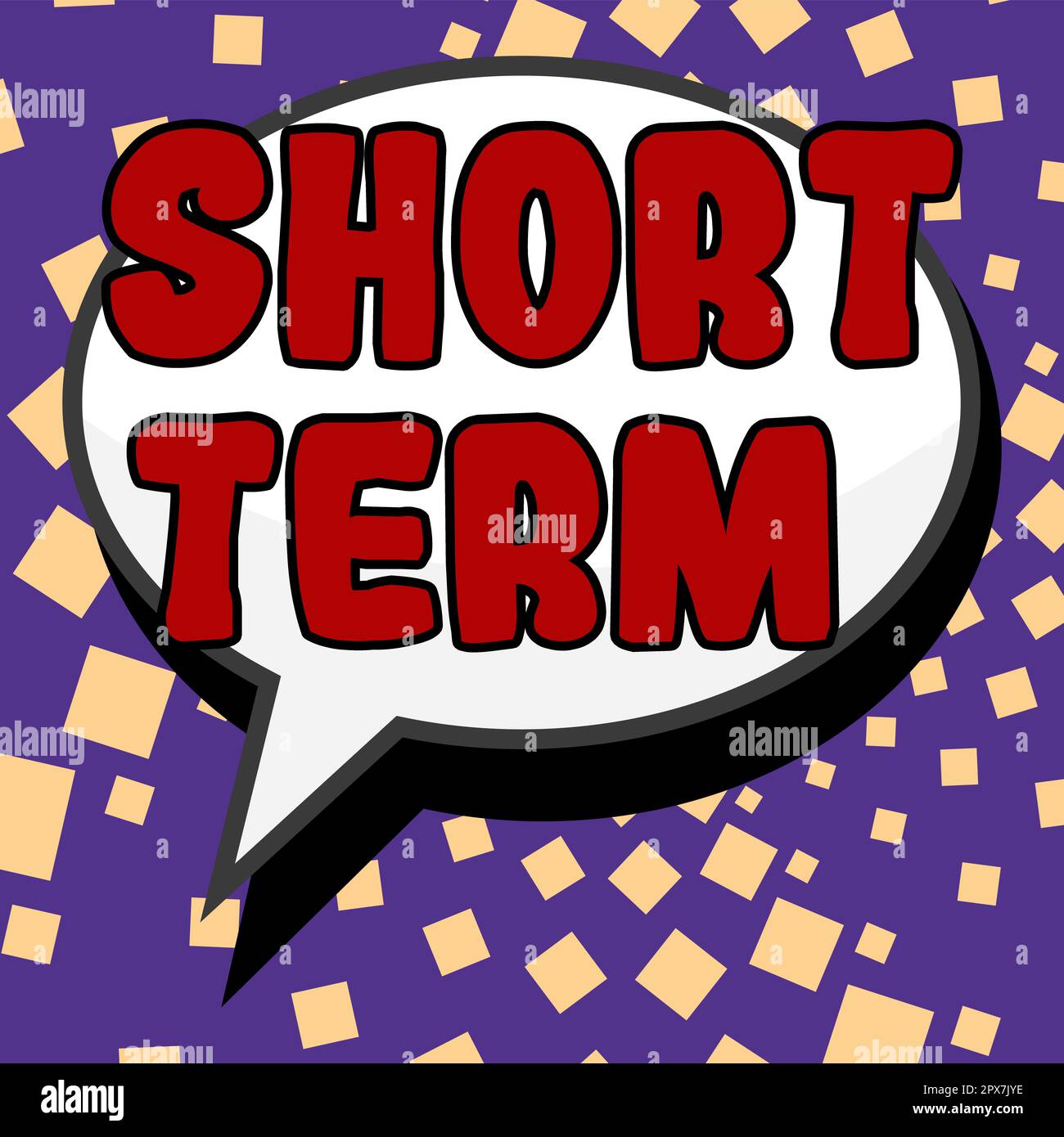 Conceptual caption Short Term, Business approach occurring over or ...