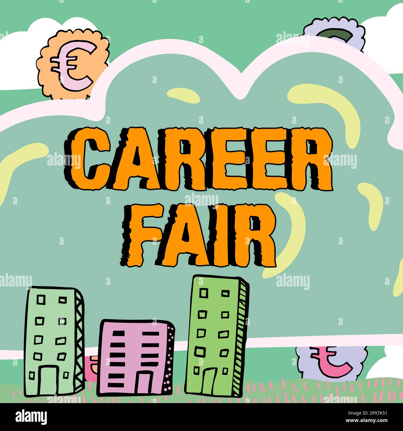 Conceptual display Career Plan, Business showcase ongoing process where ...