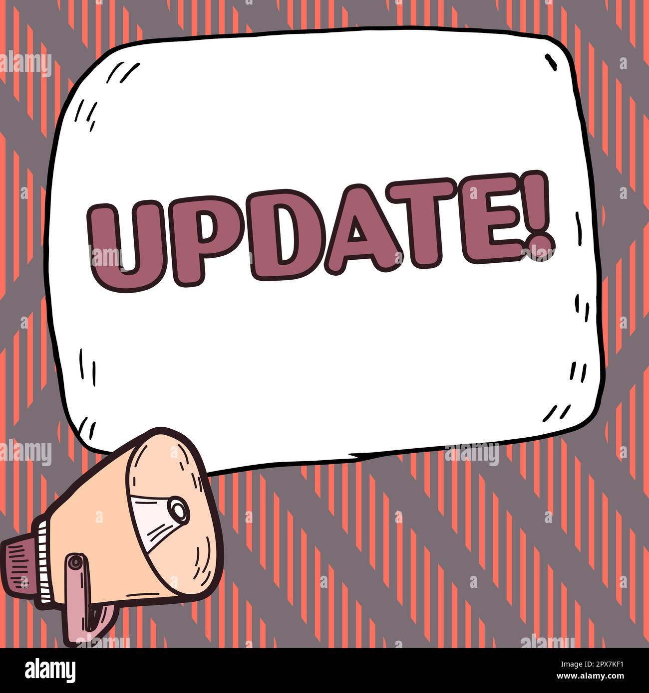 Conceptual display Update, Business idea Make something more modern Adding new facts Changing ...