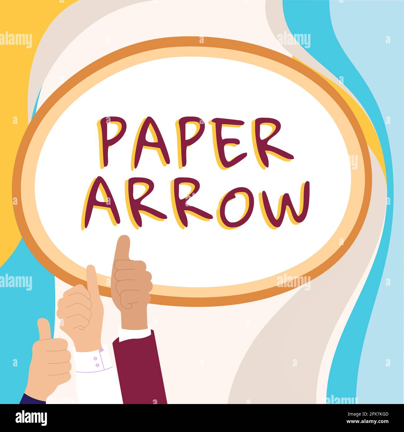 Hand writing sign Paper Arrow, Conceptual photo Business infographic ...