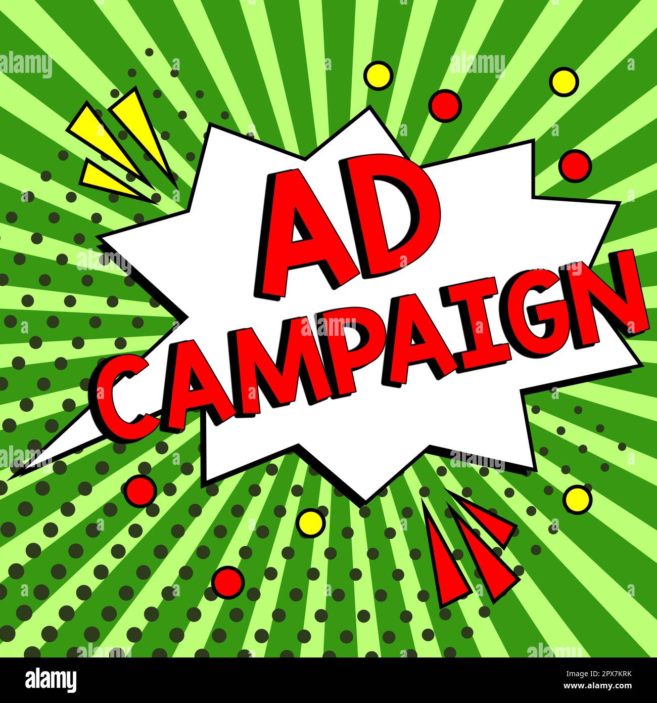 Text caption presenting Ad Campaign, Business concept promotion of ...