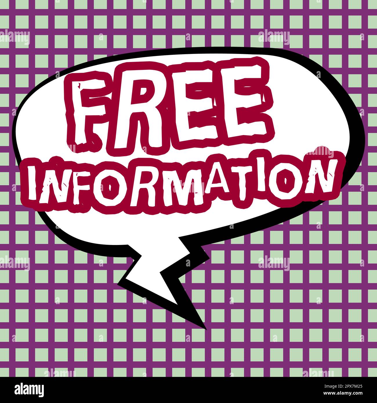 Sign displaying Free Information, Word Written on knowledge obtained ...