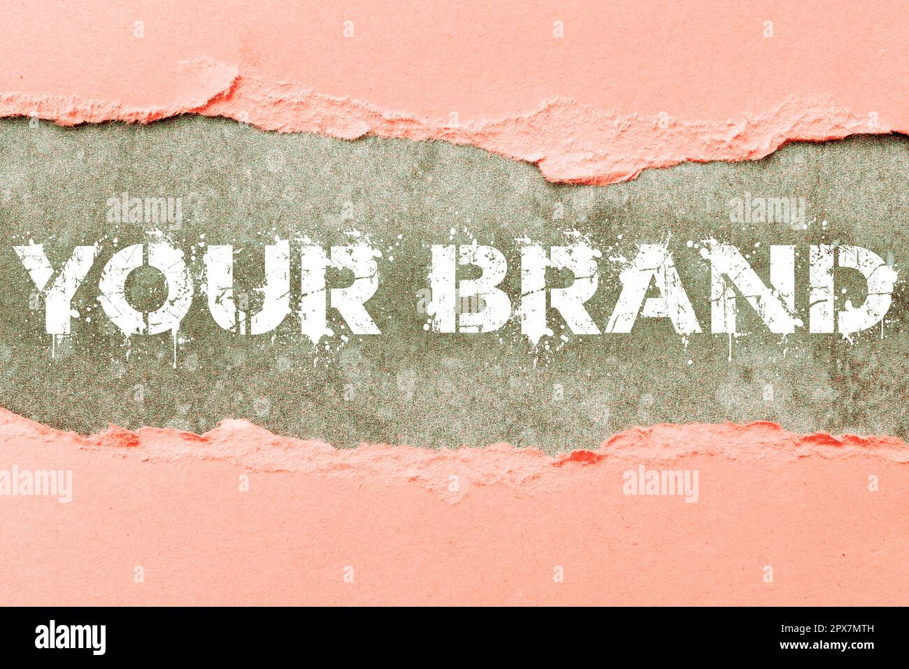 Text showing inspiration Your Brand, Business concept A name of any ...