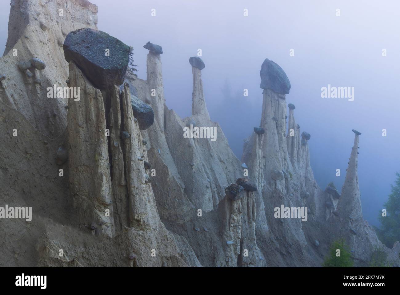 Earth pyramids of Platten (Erdpyramiden - Piramidi di Plata) near ...