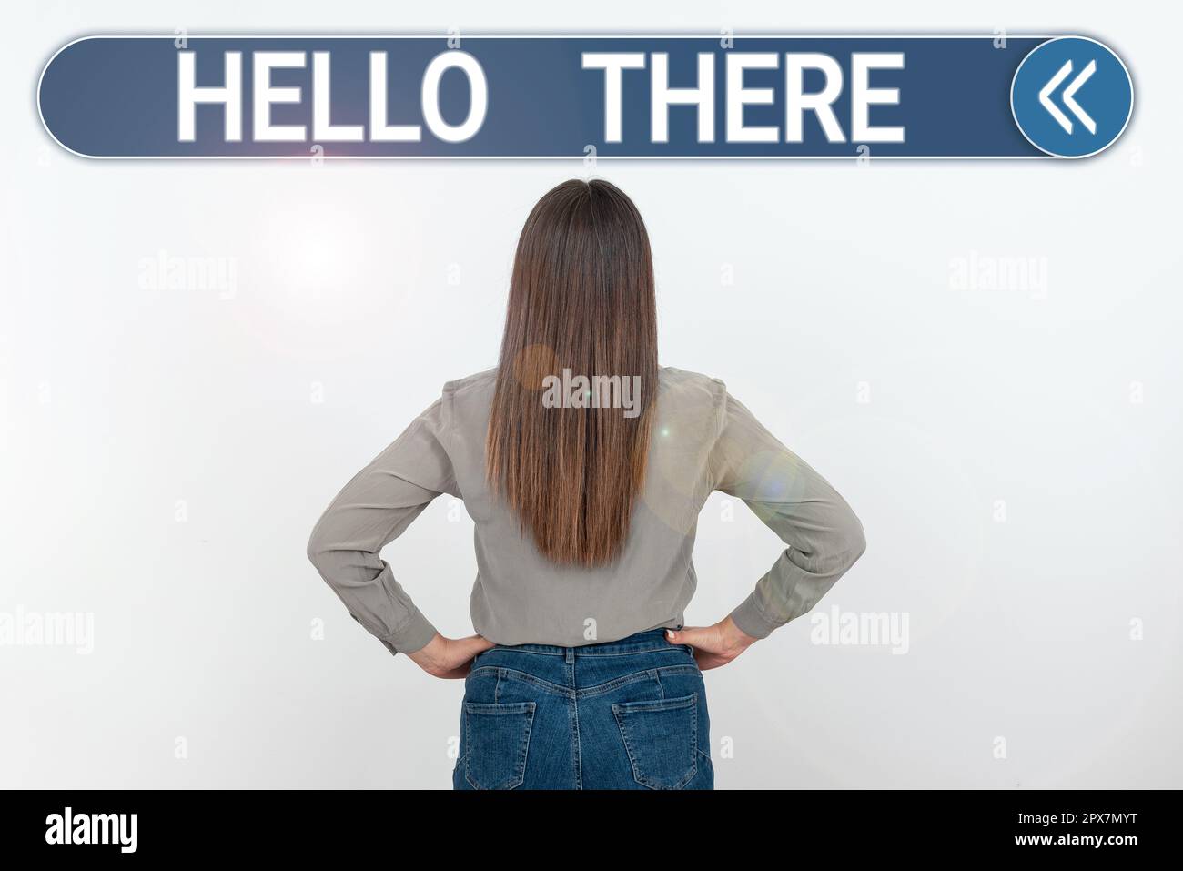 Sign displaying Hello There, Business approach a way to get someone's ... Sign displaying Hello There, Business approach a way to get someone's ...