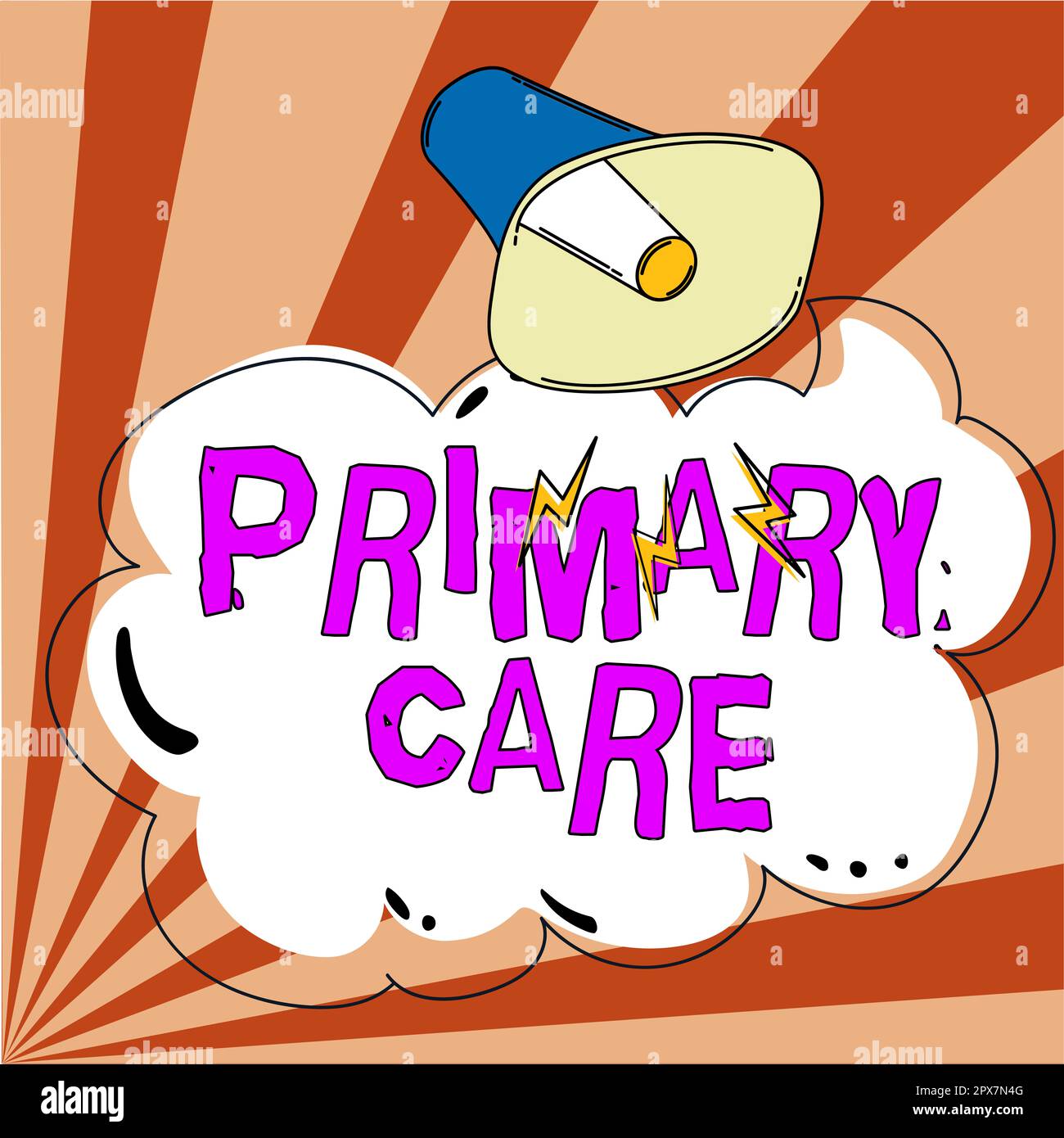 Text sign showing Primary Care, Word Written on health care provided by ...