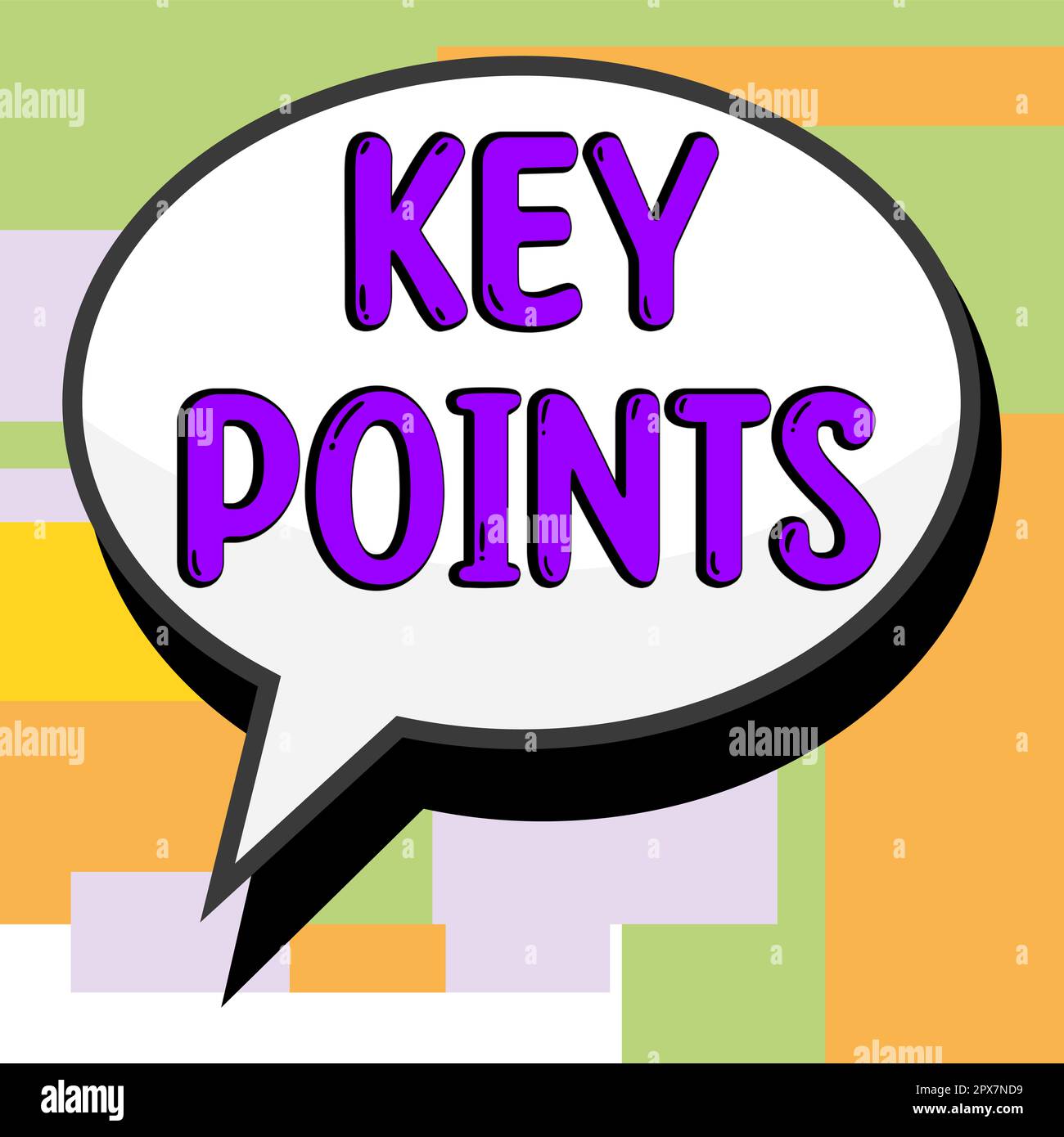Text sign showing Key Points, Business overview most important piece of ...