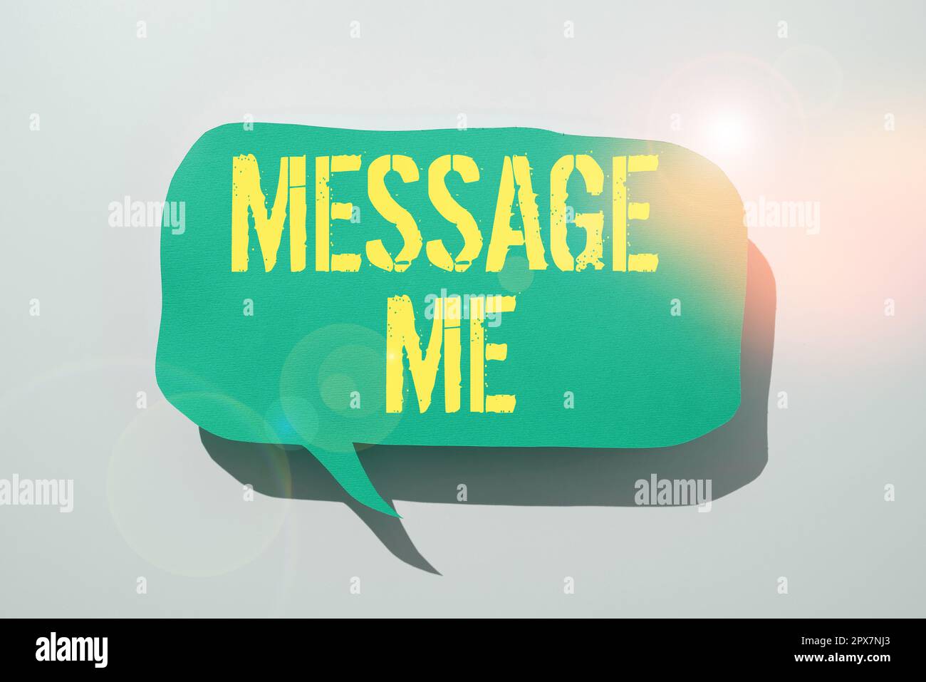 Conceptual caption Message Me, Internet Concept To ask someone to send ...