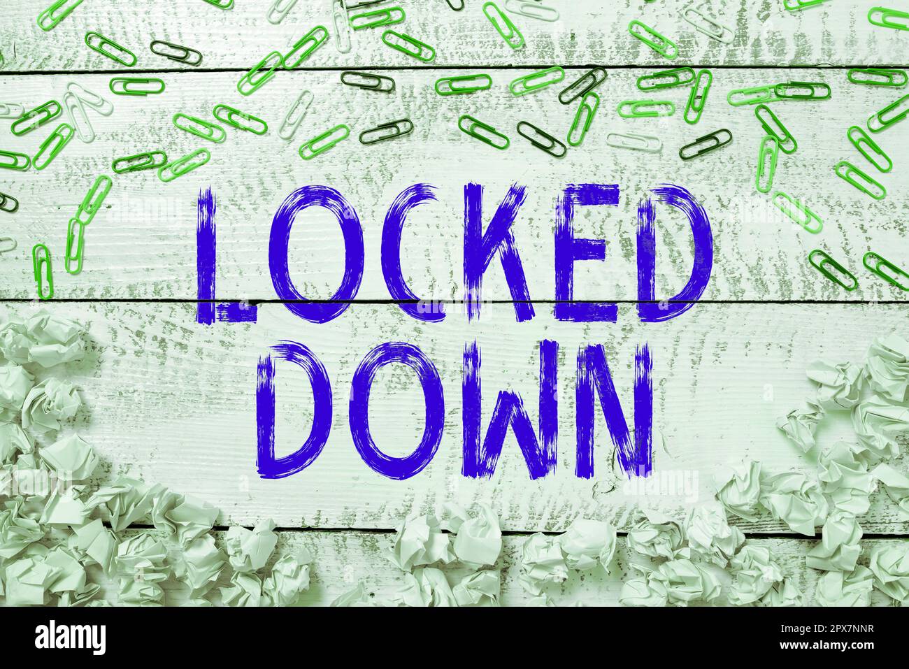 Writing displaying text Locked Down, Business showcase emergency ...