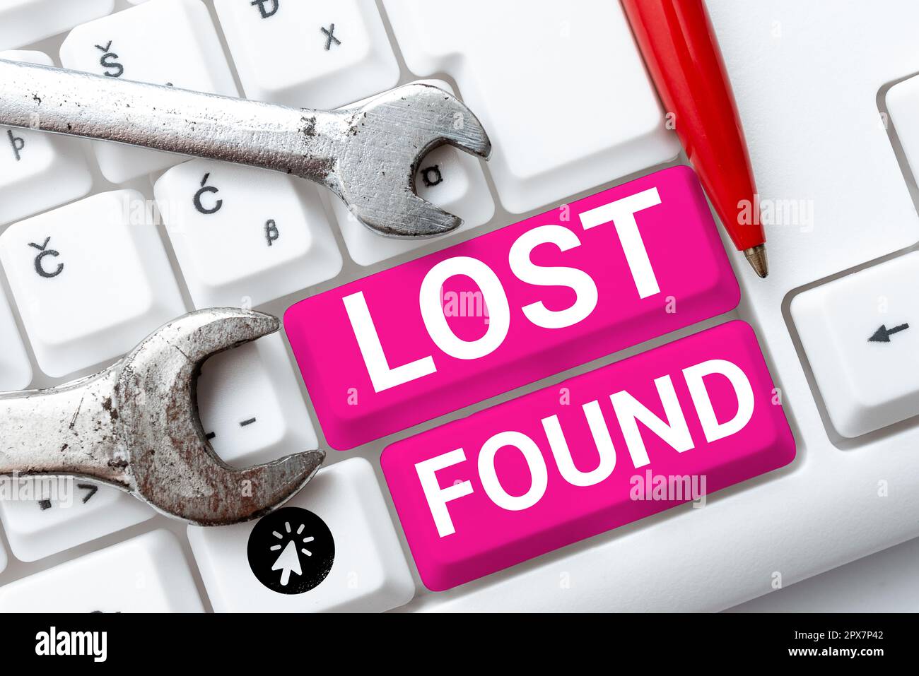 Handwriting text Lost Found, Business showcase Things that are left ...