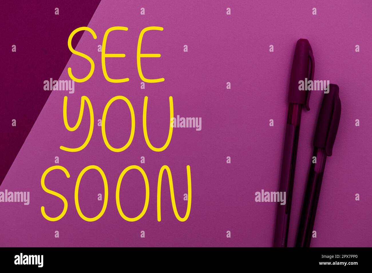 Text sign showing See You Soon, Business overview used for saying goodbye to someone and going ...