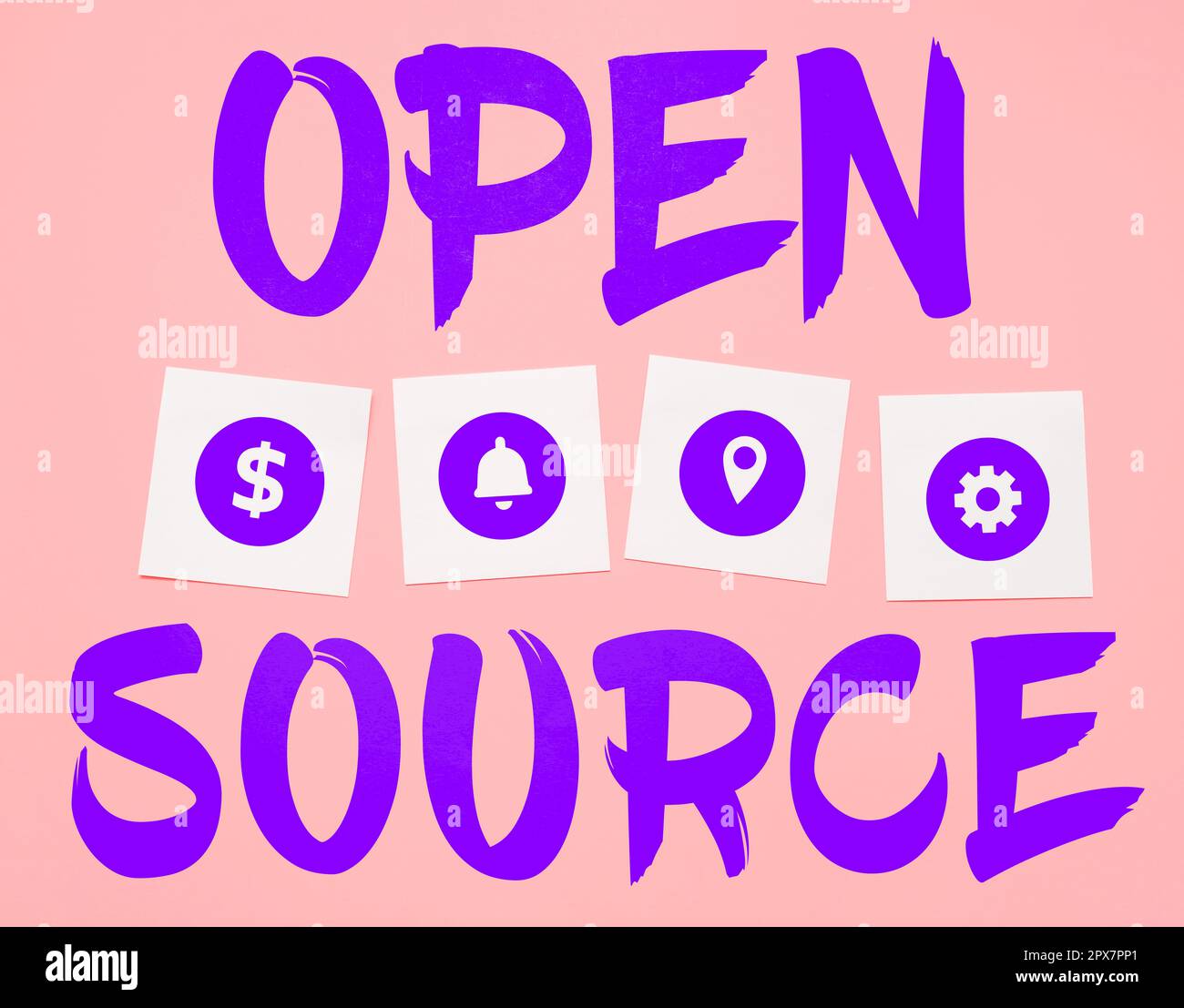 Conceptual caption Open Source, Internet Concept denoting software ... Conceptual caption Open Source, Internet Concept denoting software ...