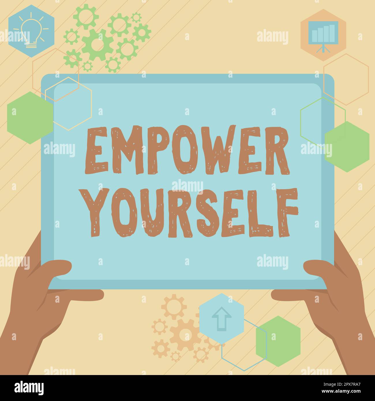 Inspiration showing sign Empower Yourself, Word Written on taking ...