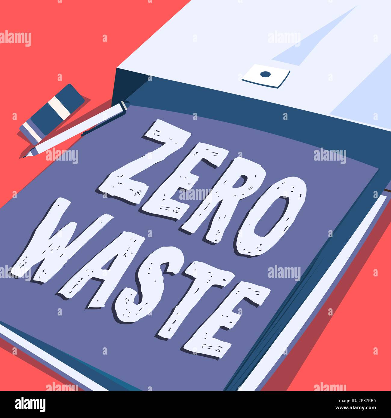 Writing displaying text Zero Waste, Business showcase industrial responsibility includes ...
