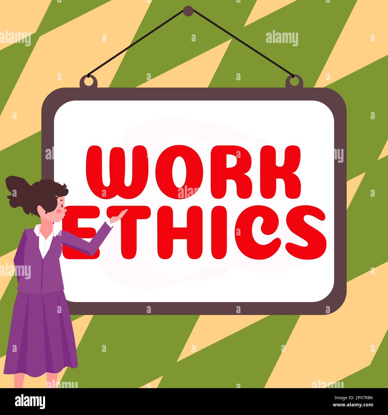 Inspiration showing sign Work Ethics, Word Written on A set of values ...