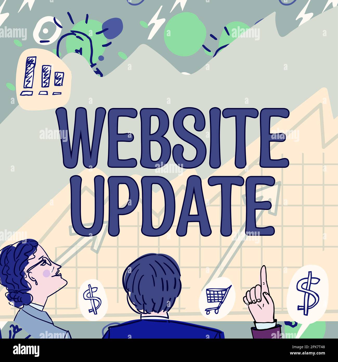 Text showing inspiration Website Update, Word Written on keeping the webpage and content up to ...