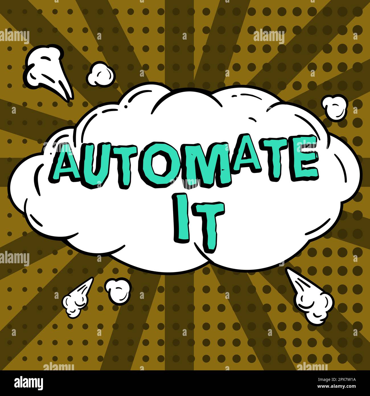 Conceptual caption Automate It, Word for convert process or facility to ...