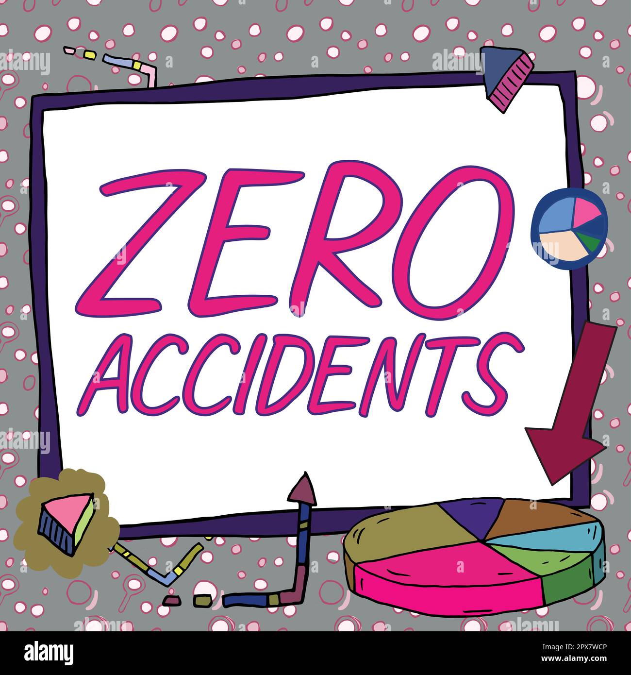 Text sign showing Zero Accidents, Conceptual photo important strategy ...
