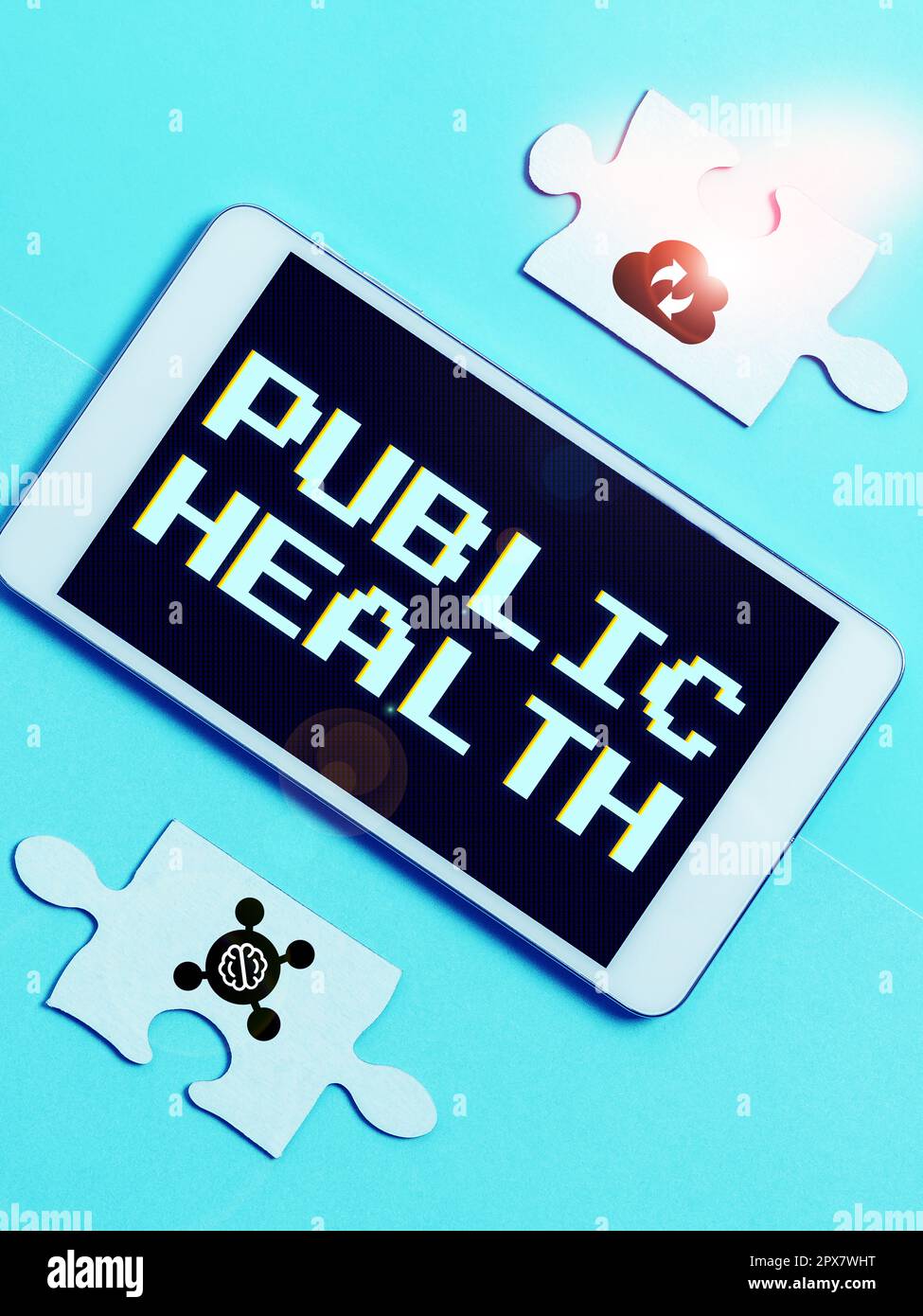 Hand writing sign Public Health, Conceptual photo Promoting healthy ...