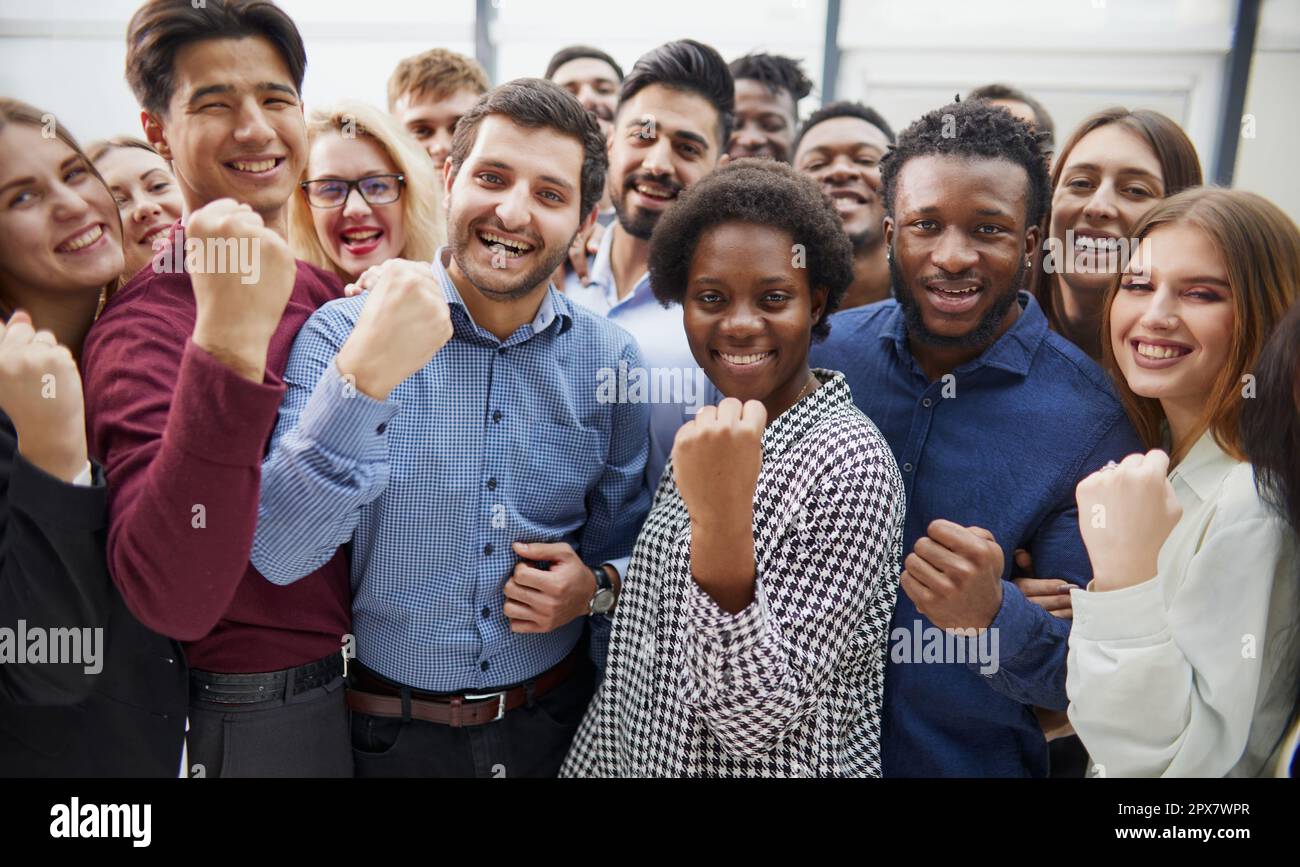 close up. portrait of a large group of diverse business people Stock ...