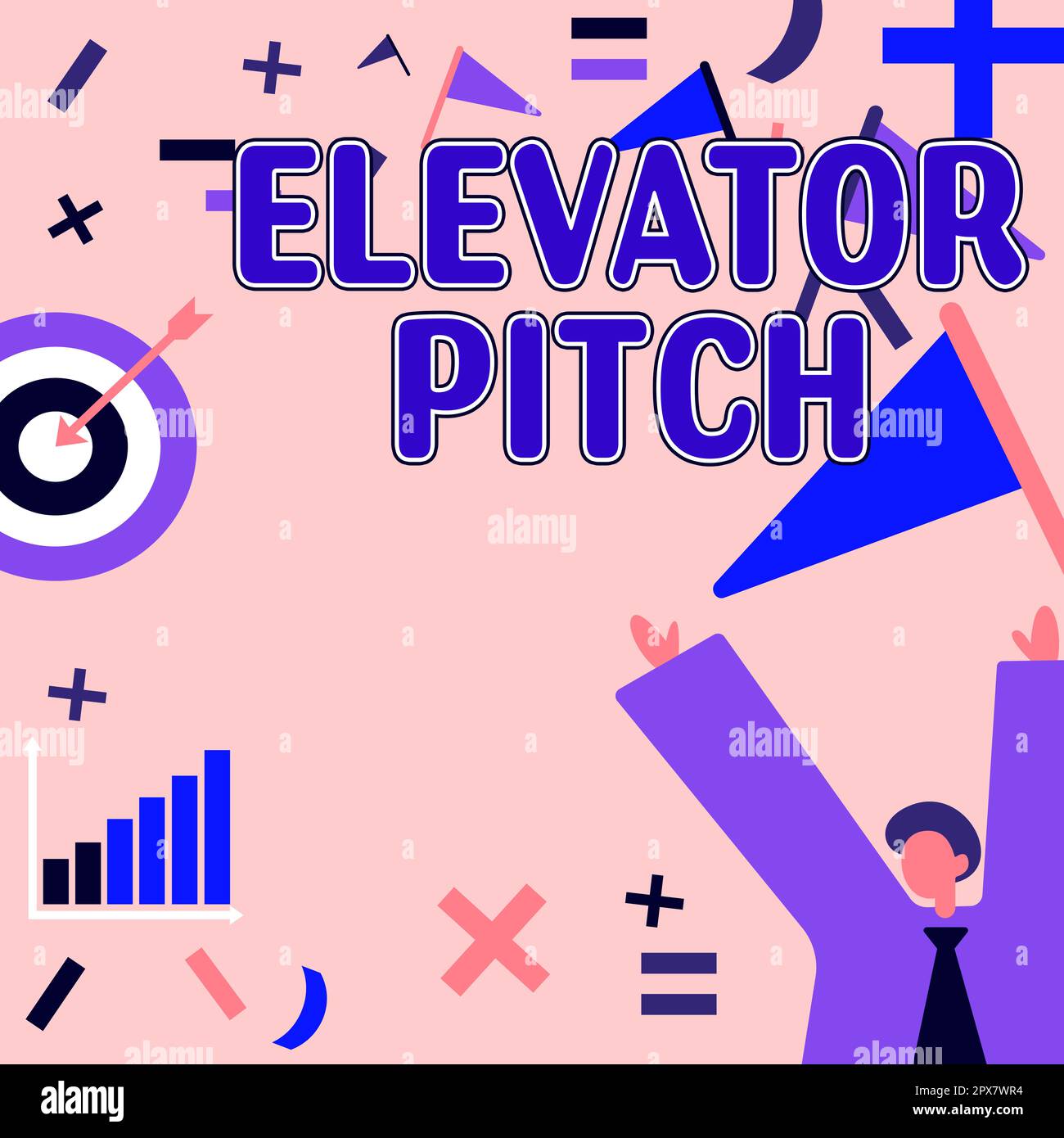 Conceptual display Elevator Pitch, Business idea A persuasive sales ...