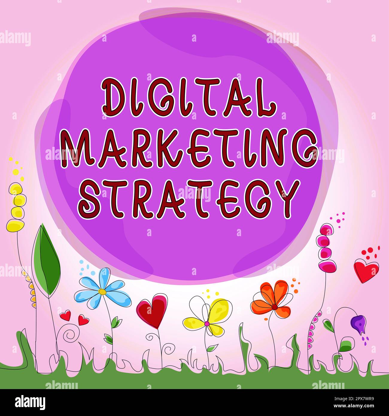 Text showing inspiration Digital Marketing Strategy, Business overview ...