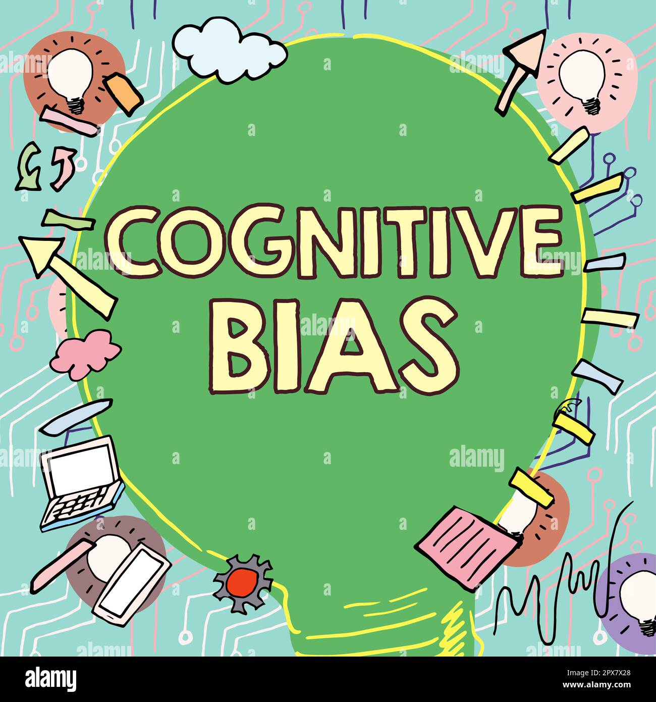 Text caption presenting Cognitive Bias, Business overview Psychological ... Text caption presenting Cognitive Bias, Business overview Psychological ...