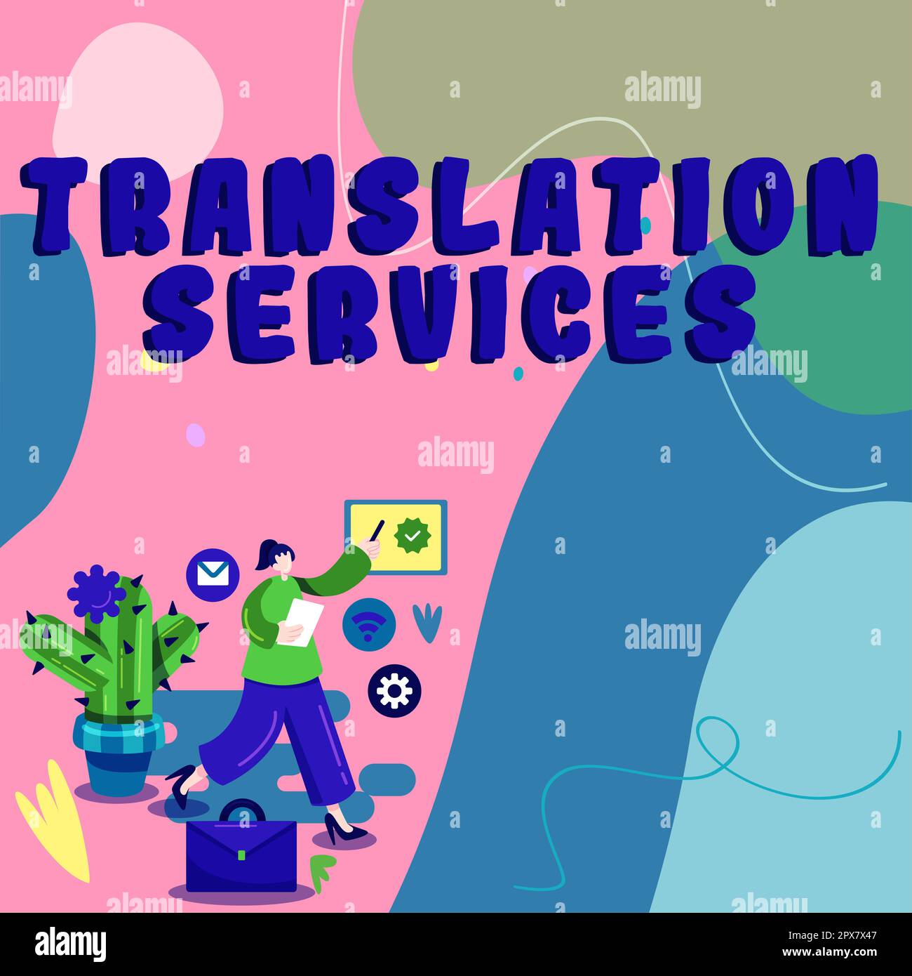 Inspiration showing sign Translation Services, Business idea organization that provide people to ...