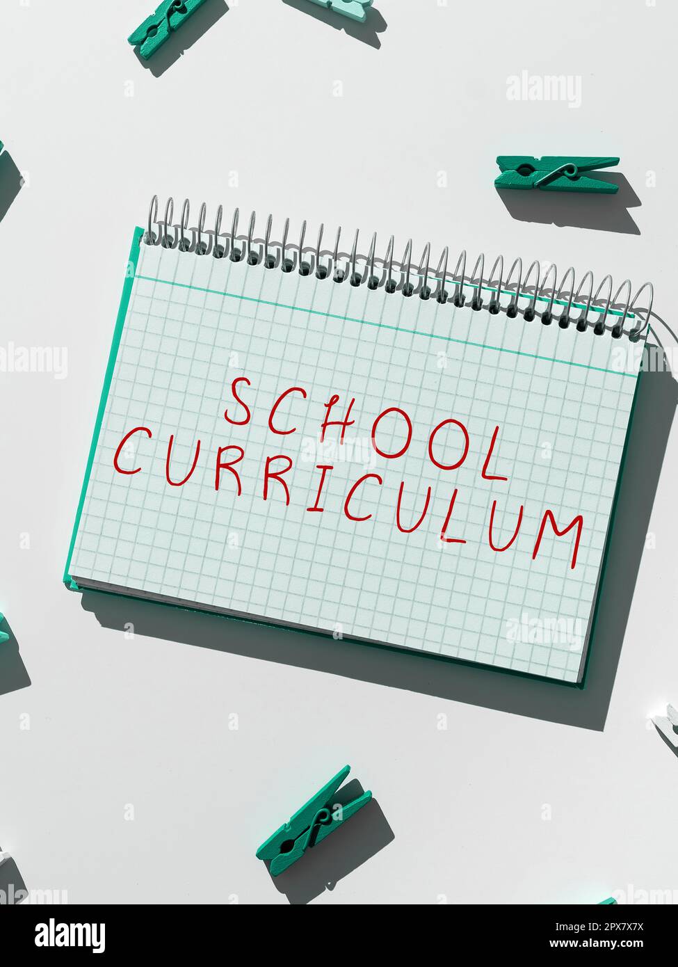 Hand writing sign School Curriculum, Business overview designed to ...