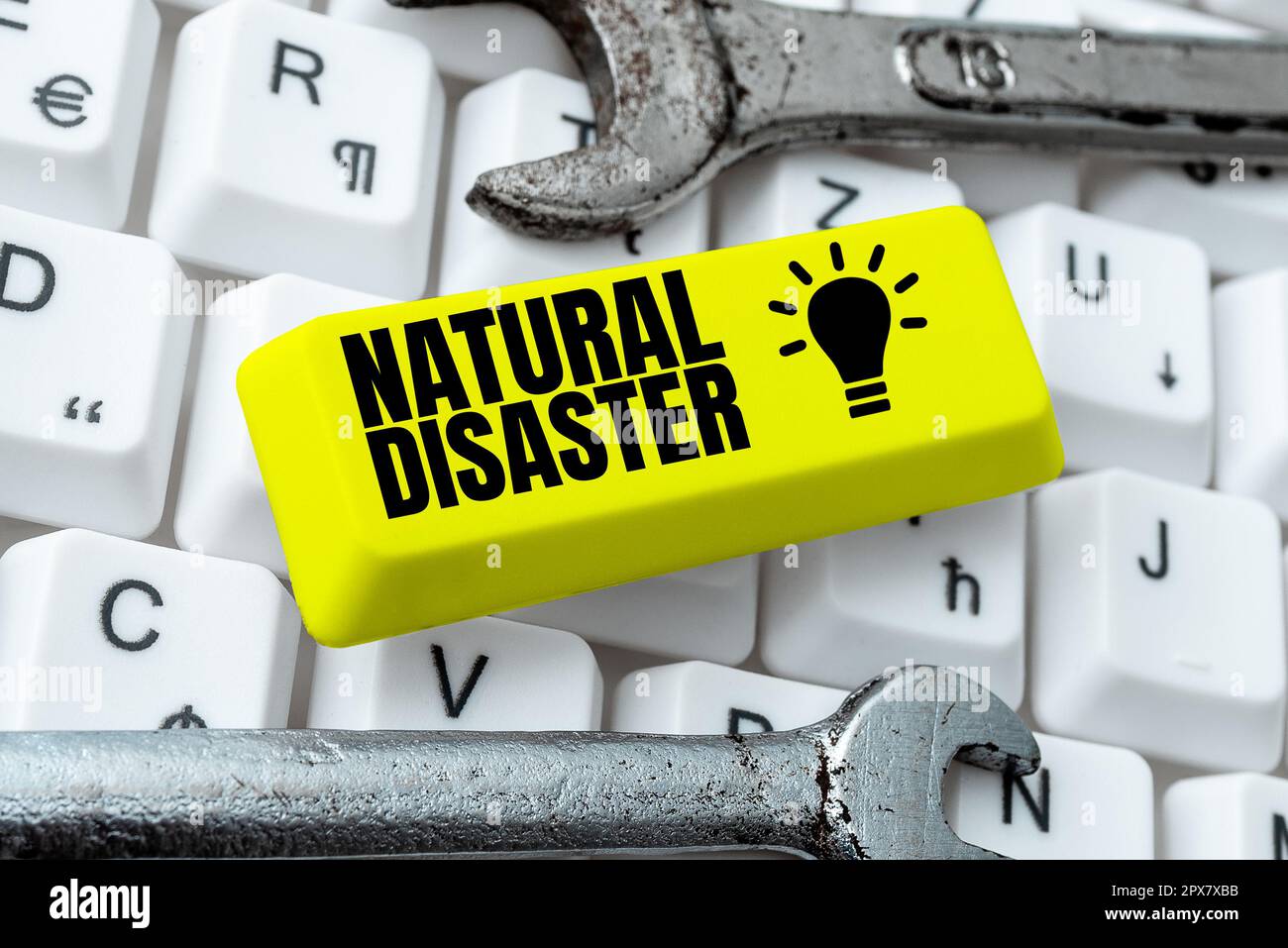 Conceptual display Natural Disaster, Business showcase occurring in the ...