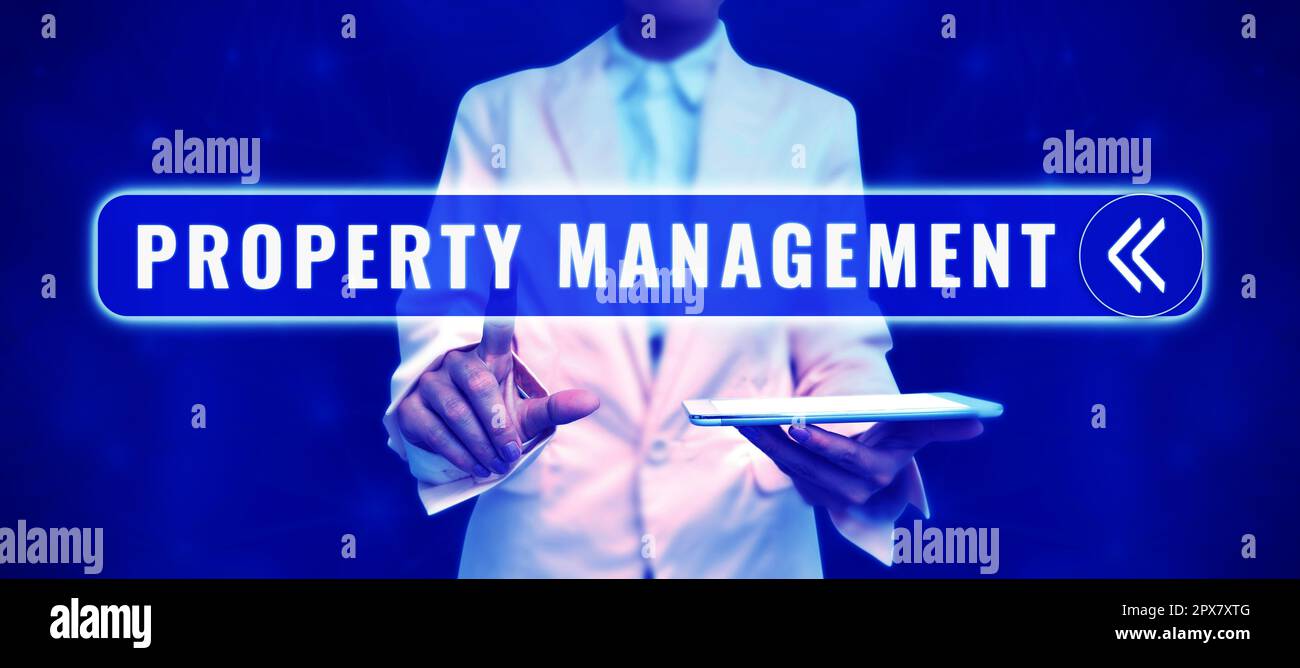 Inspiration showing sign Property Management, Concept meaning ...