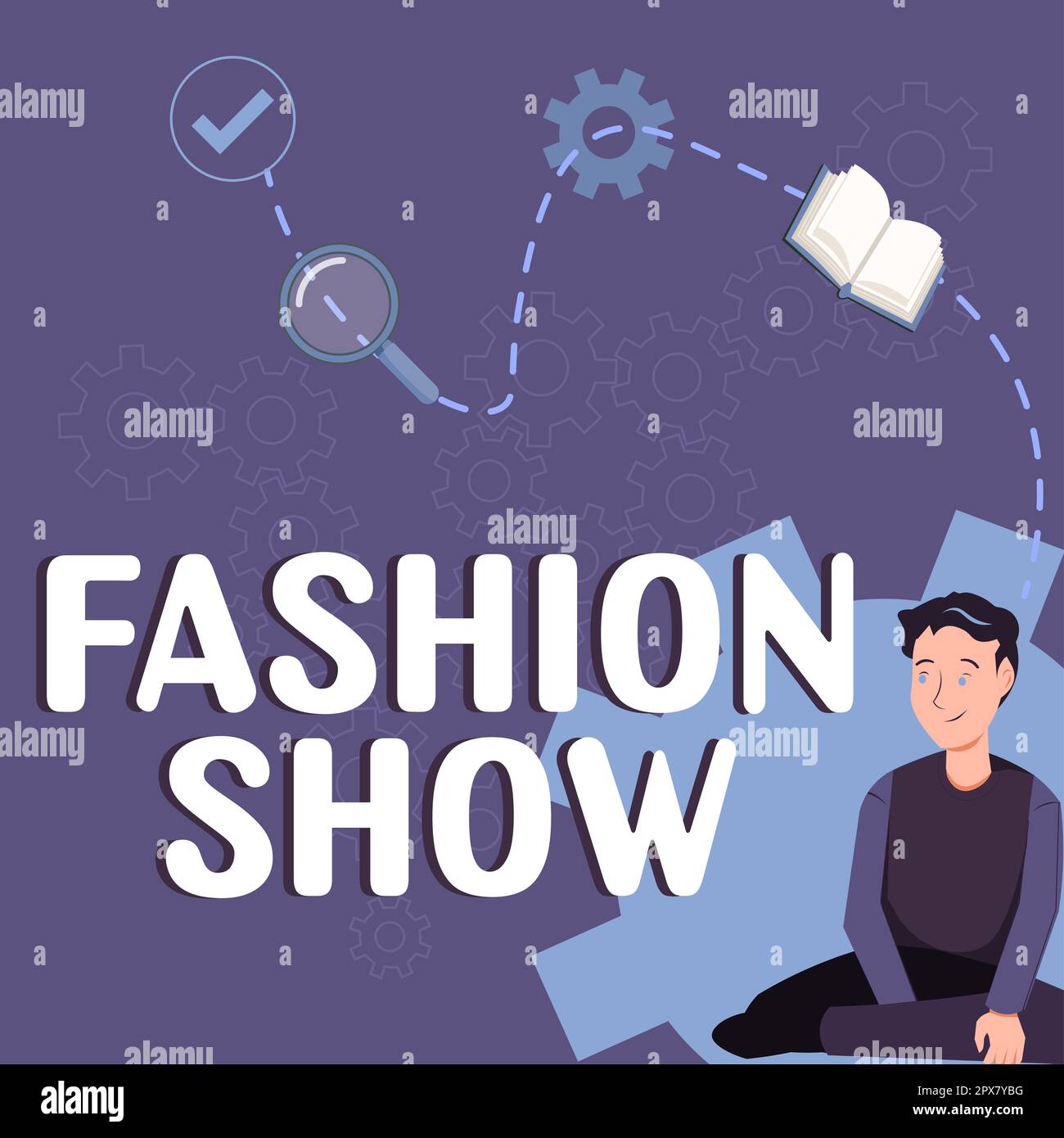 Text caption presenting Fashion Show, Internet Concept exibition that ...