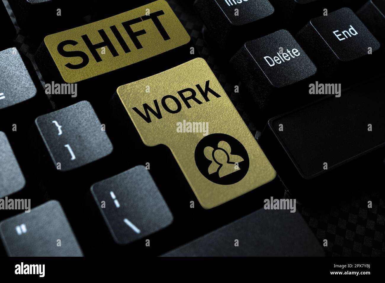 Text sign showing Shift Work, Business concept work comprising periods ...