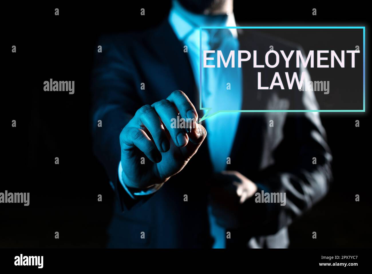 Hand writing sign Employment Law, Concept meaning deals with legal ...