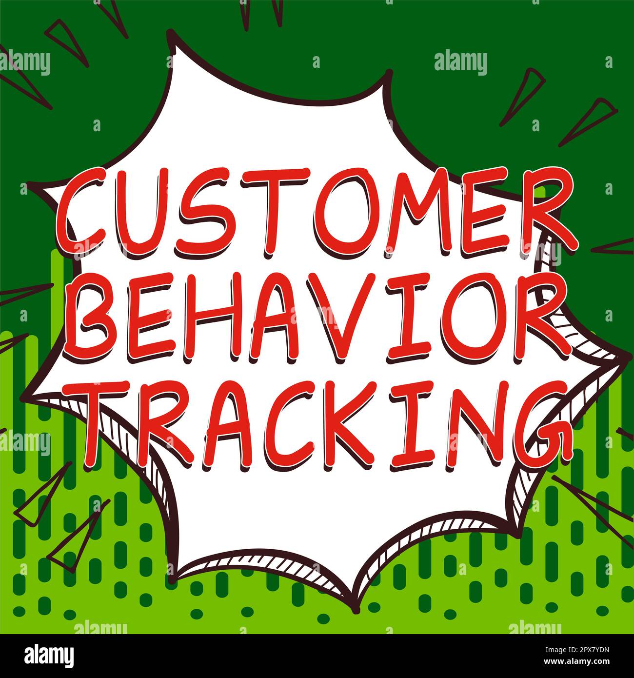 Hand Writing Sign Customer Behavior Tracking Business Approach