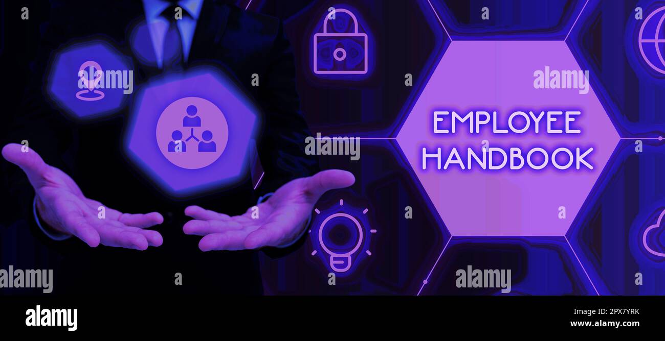 Inspiration Showing Sign Employee Handbook Word Written On Document That Contains An Operating