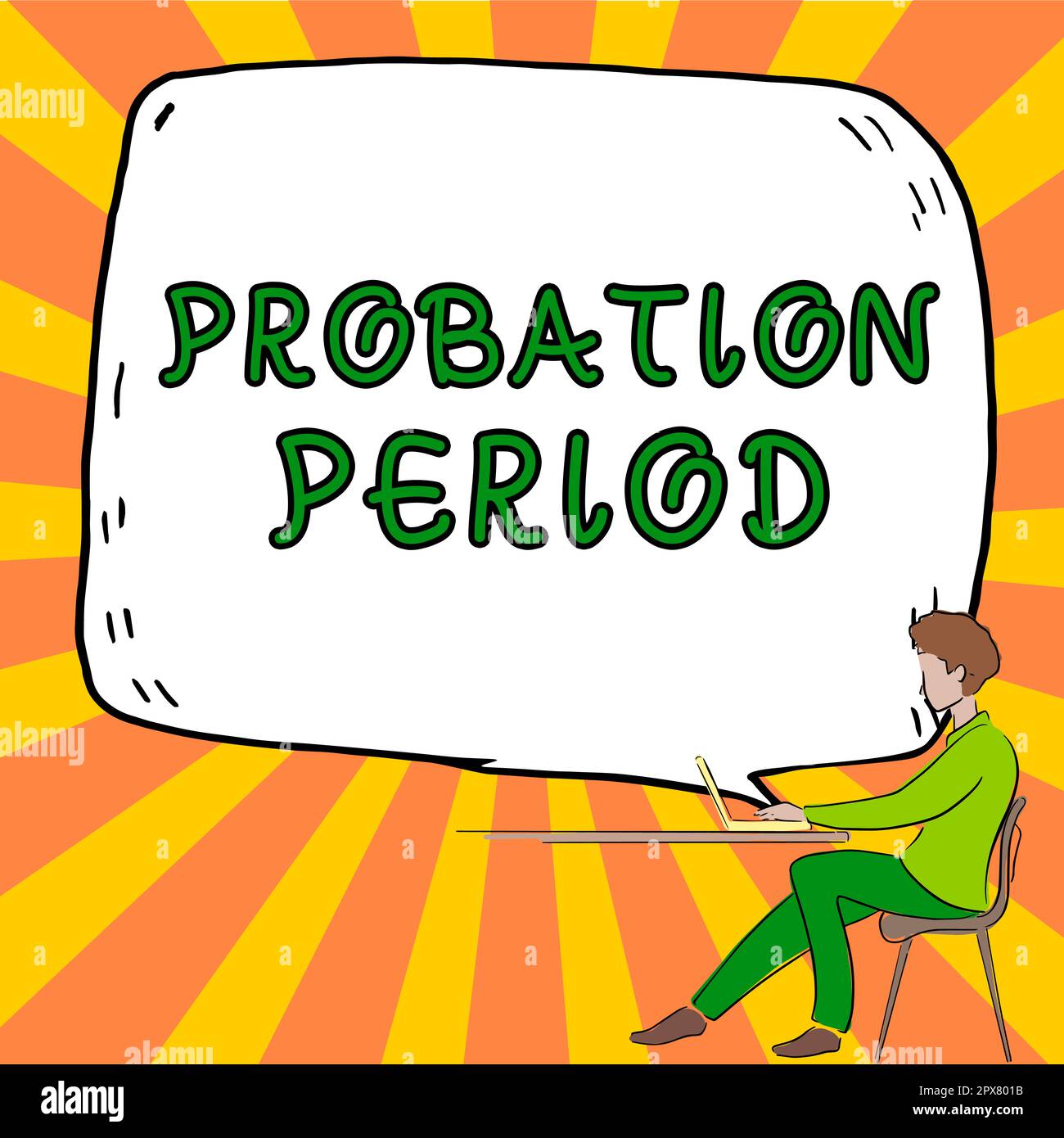 Conceptual display Probation Period, Concept meaning focused and ... Conceptual display Probation Period, Concept meaning focused and ...