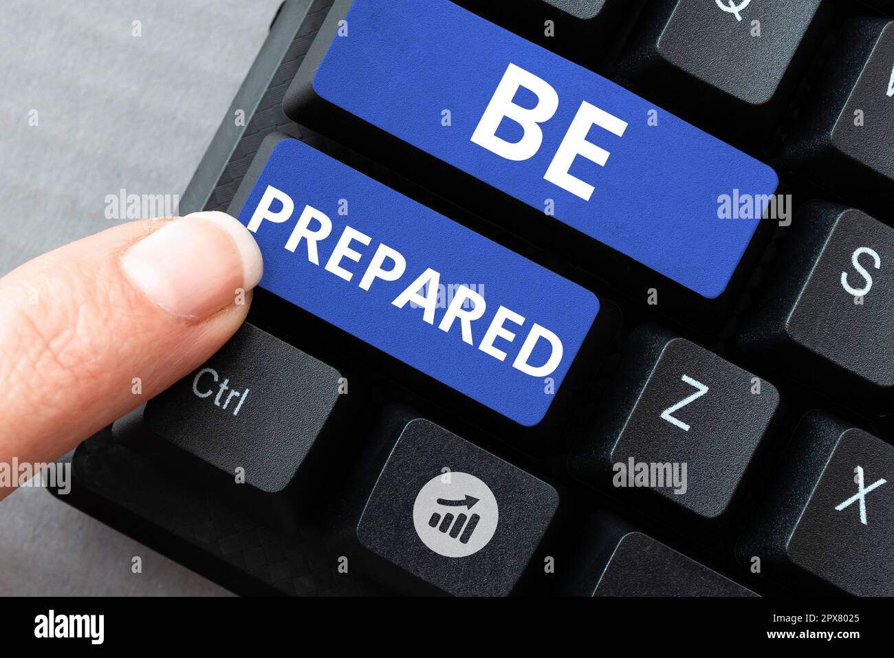 Text showing inspiration Be Prepared, Business overview make something ...