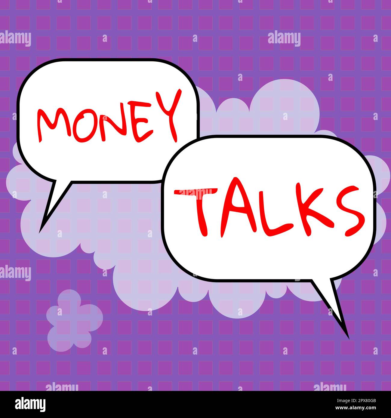 Conceptual display Money Talks, Concept meaning the wealth gives power ...