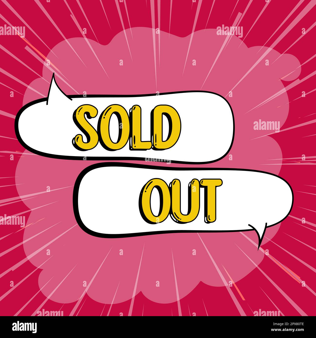 Sign displaying Sold Out, Word for Not available anymore outside the ...