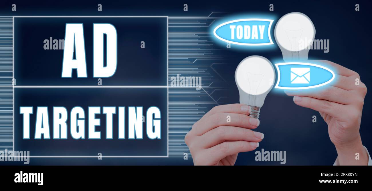 Inspiration showing sign Ad Targeting, Business overview target the ...