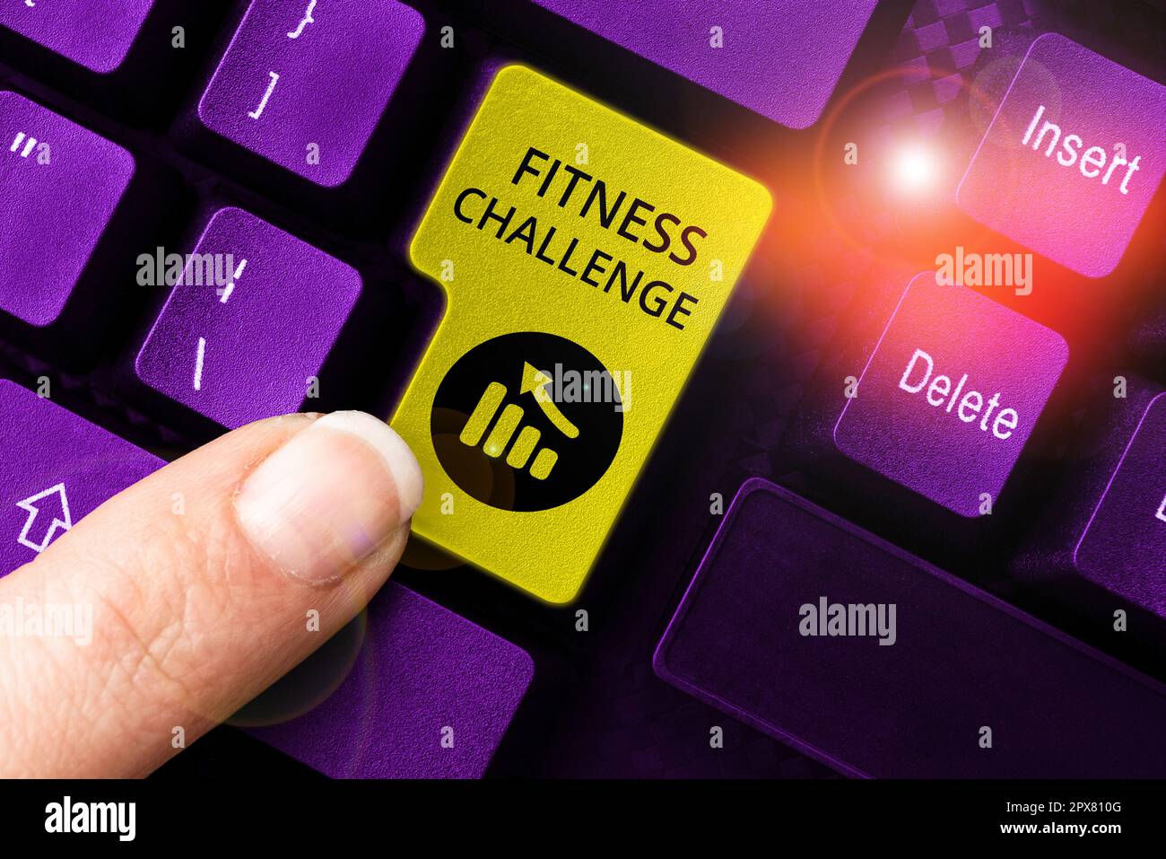 Sign displaying Fitness Challenge, Conceptual photo condition of being ...