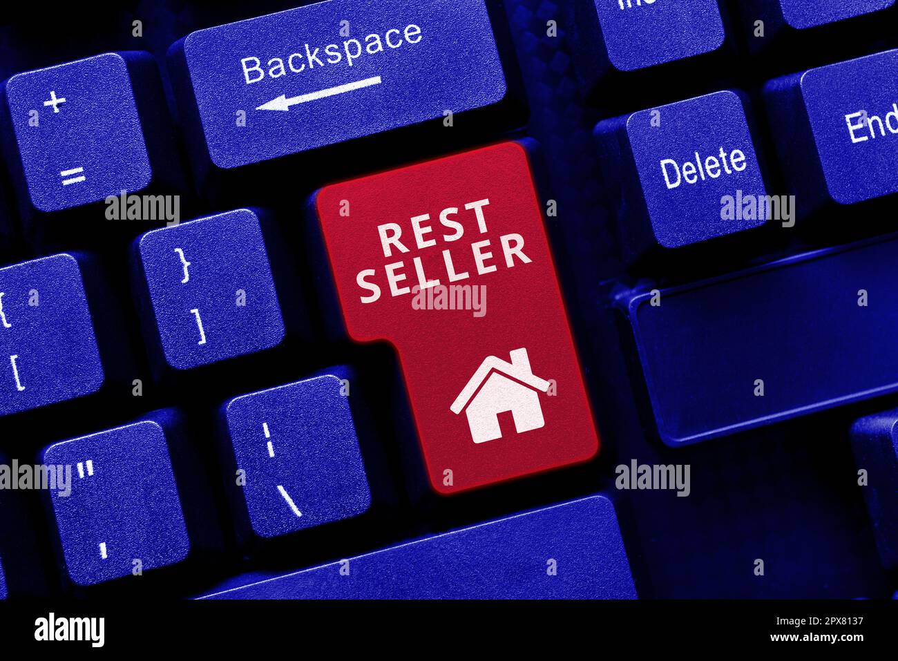 Sign displaying Rest Seller, Business idea one feature or the perceived ...