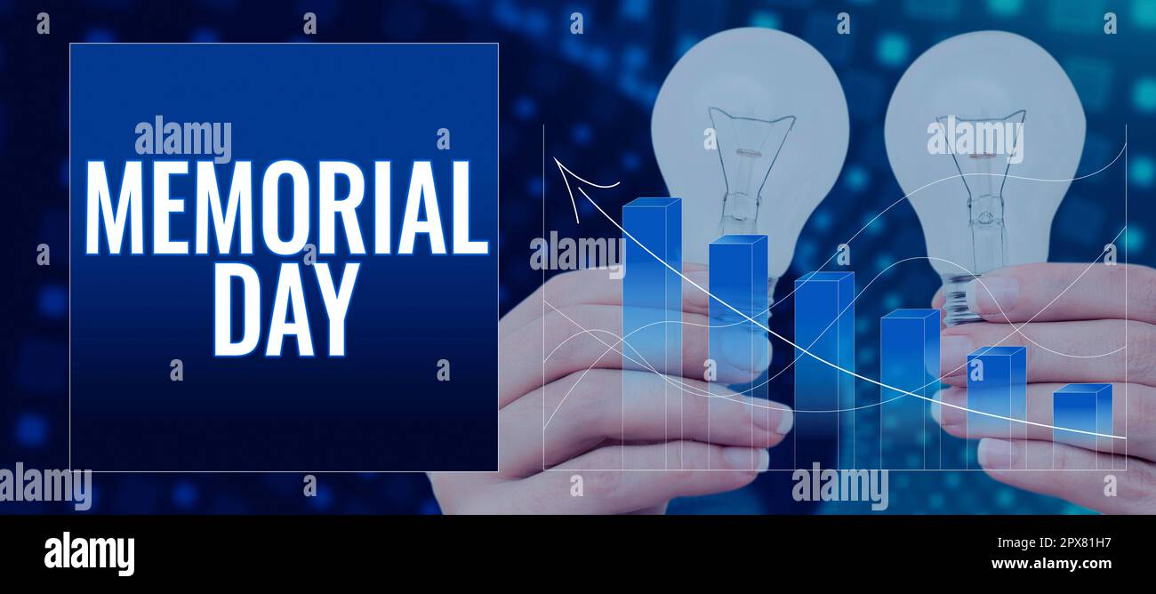 Writing displaying text Memorial Day, Business concept To honor and ... Writing displaying text Memorial Day, Business concept To honor and ...