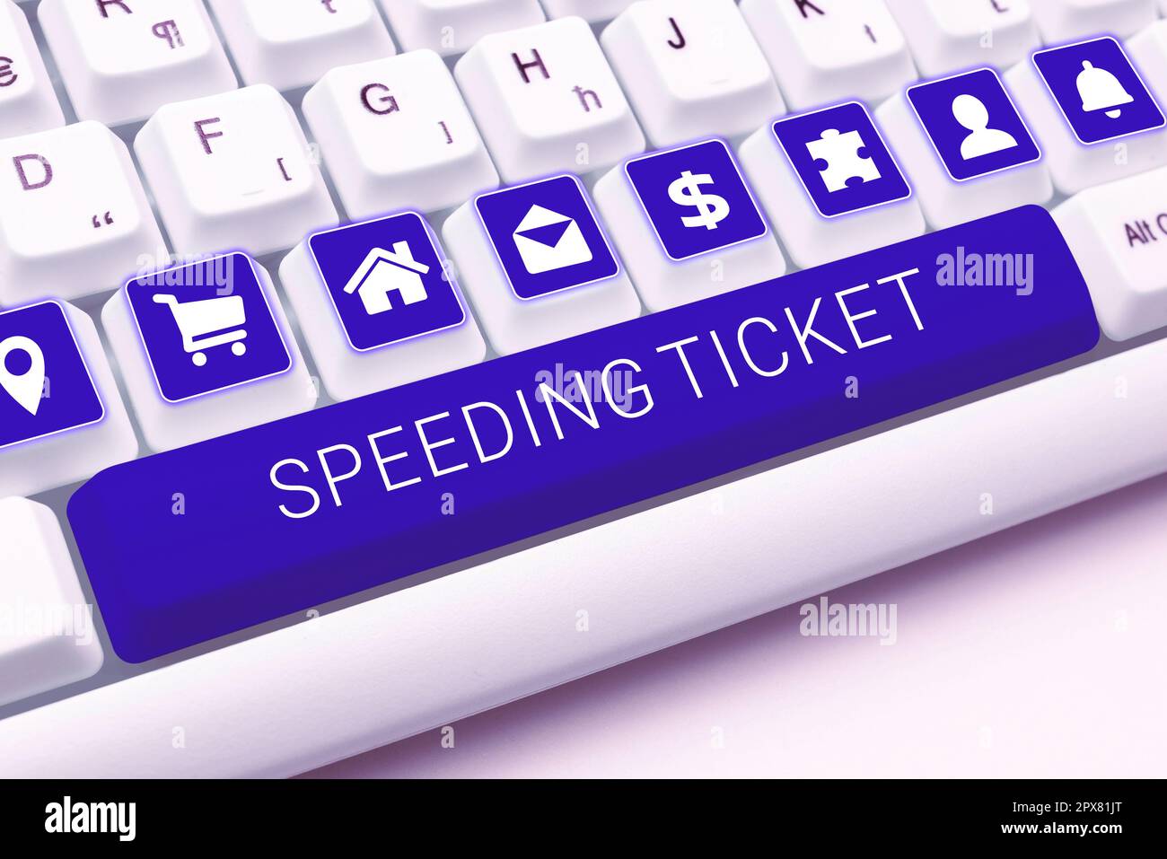 Text caption presenting Speeding Ticket, Word Written on psychological ...