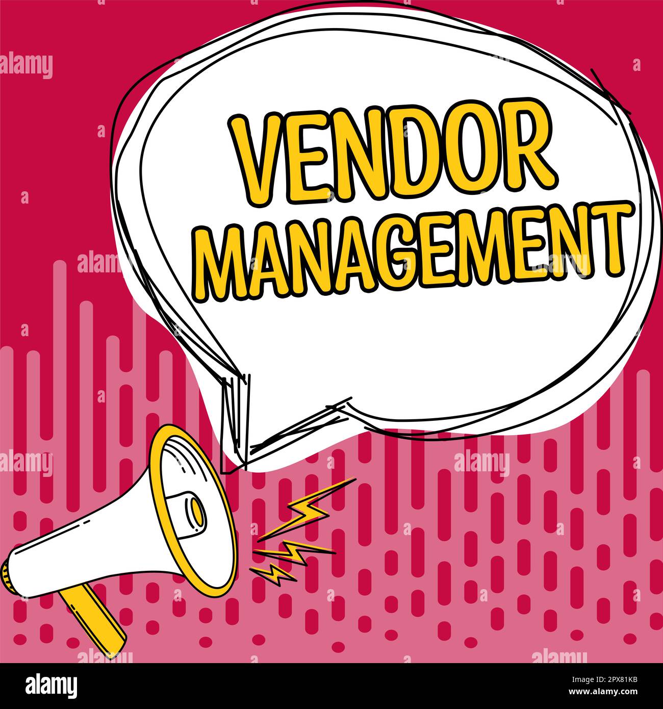 Text sign showing Vendor Management, Word Written on activities ...