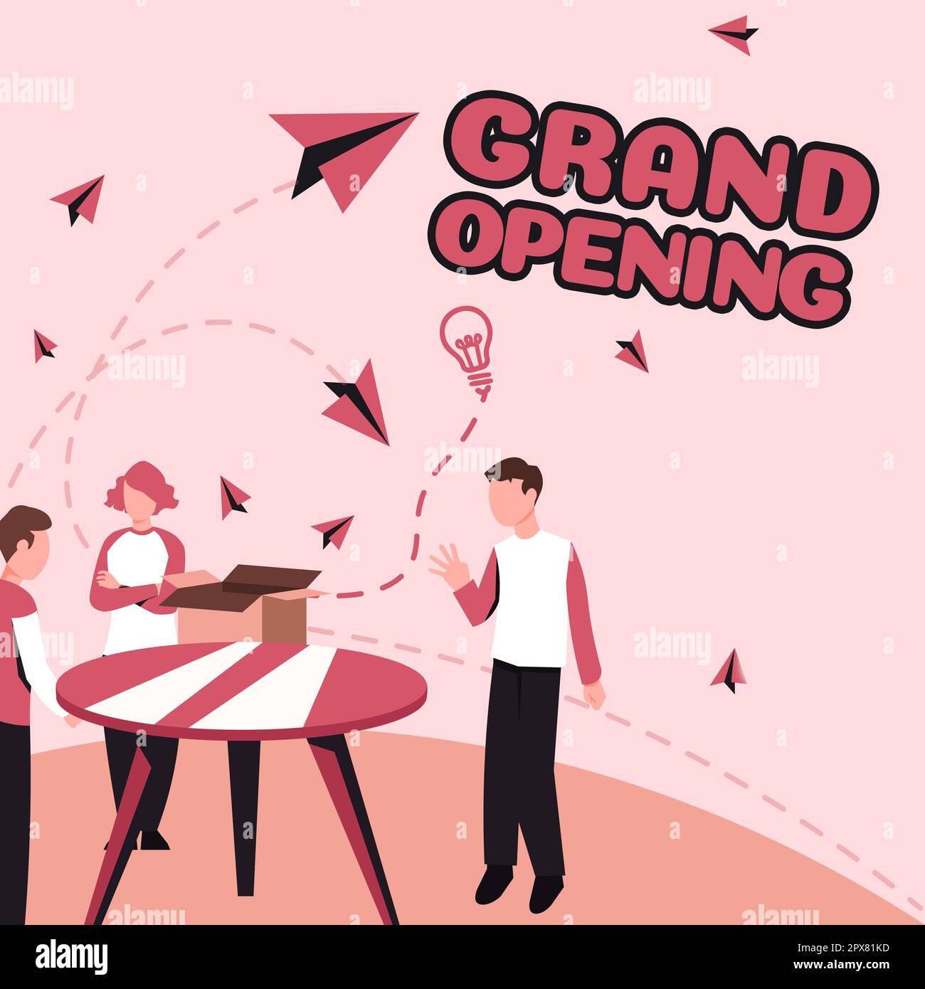 Hand writing sign Grand Opening, Word for Ribbon Cutting New Business ...