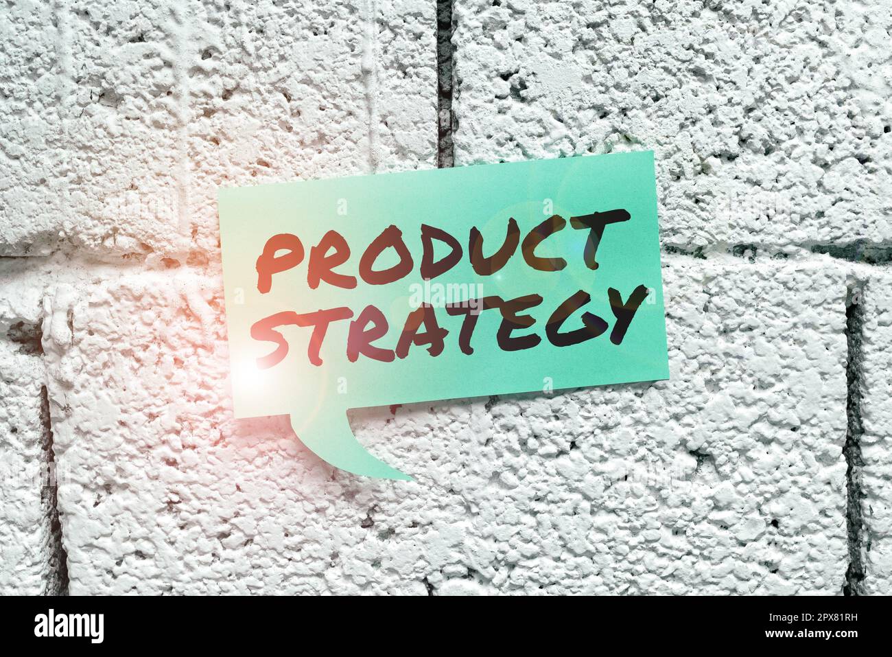 Text showing inspiration Product Strategy, Business concept long term ...