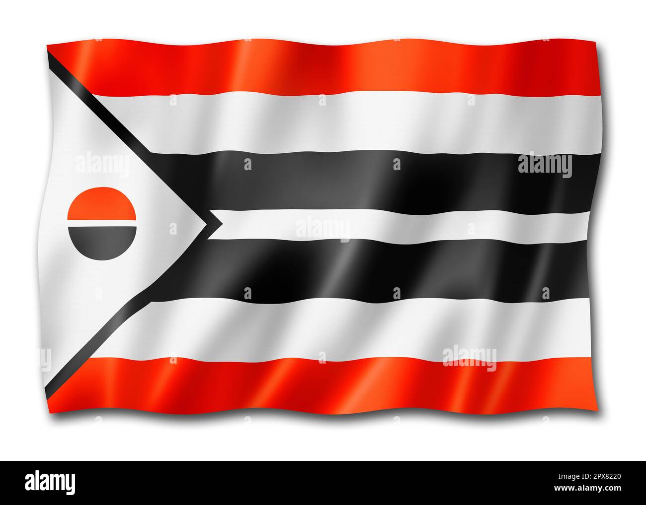 Arapaho people ethnic flag, USA. 3D illustration Stock Photo - Alamy